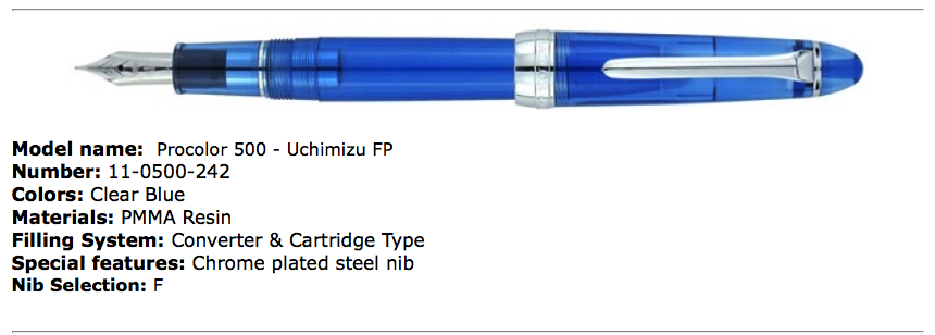 Sailor Procolor 500 from Sailor Pen Co – FrankUnderwater